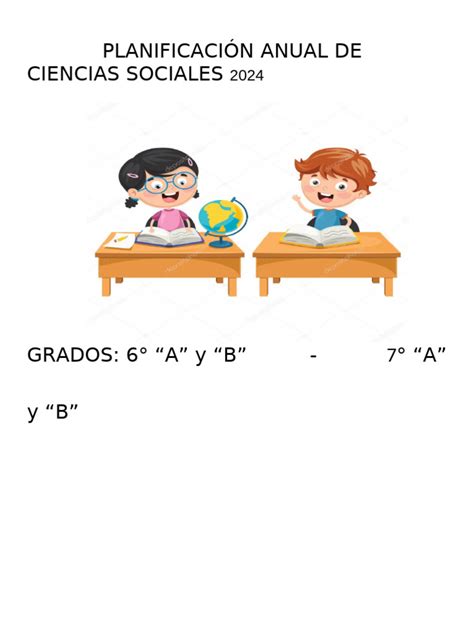 Planificacion Anual De Ciencias Sociales 2024 Pdf