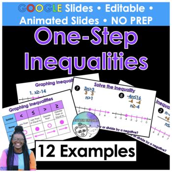 Solve And Graph One Step Inequalities Google Slides TPT