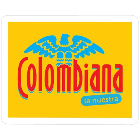 Colombiana Soda Logo Sticker Logo Sticker Sticker Design Vinyl