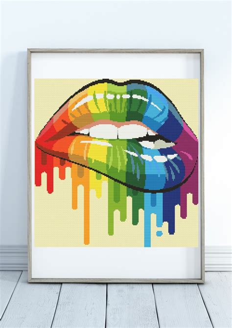 Pride Month Lgbtiq Cross Stitch Pattern Digital Pdf Etsy
