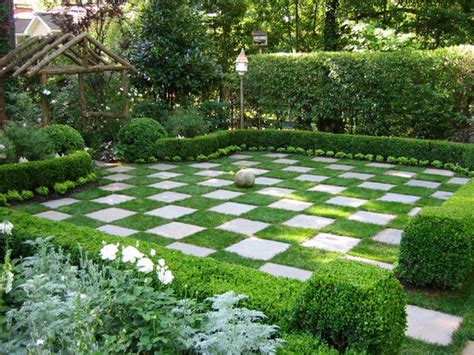 Garden And Patio Ideas The Stunning Grass Checkerboard Landscaping Ideas