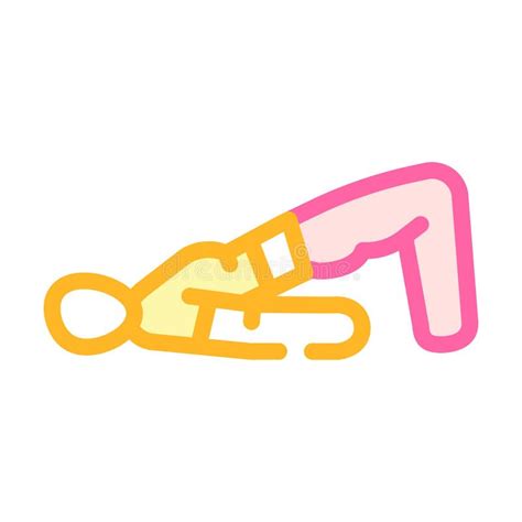 Exercise Obesity Overweight Color Icon Vector Illustration Stock Illustration Illustration Of