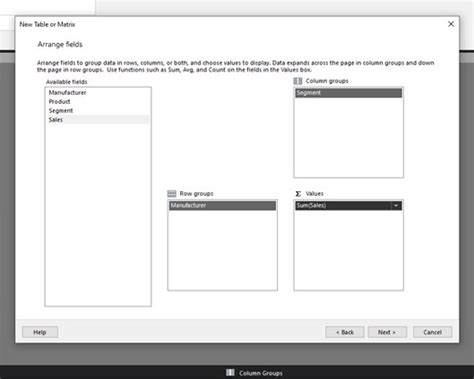 How To Create Pivot Table In Power Bi Report Builder