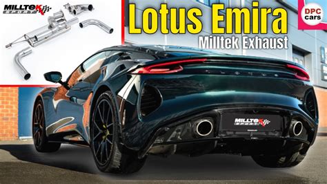 2023 Lotus Emira Milltek 35 Liter V6 Sport Manual Transmission Exhaust