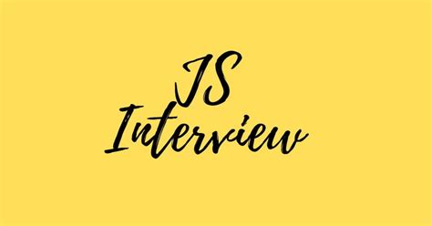 I Tried To Create A Checklist For Js Interviews Rlearnjavascript