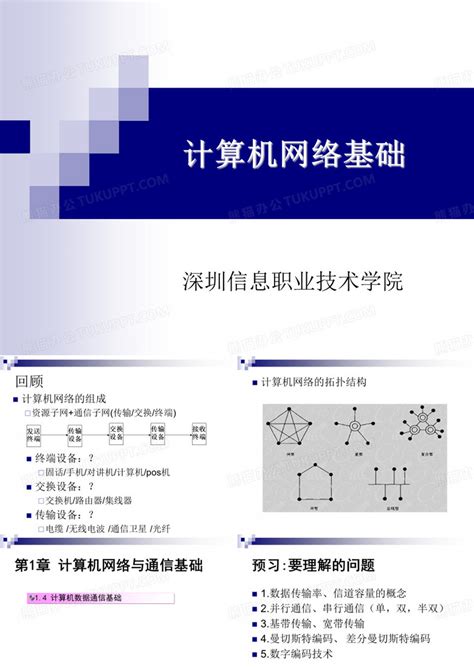 计算机网络与通信基础ppt模板下载 编号qkpypjwx 熊猫办公