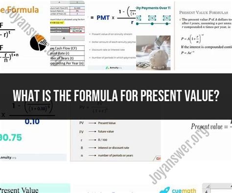 Present Value Formula Key Elements And Calculation