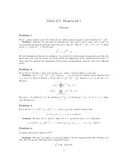 Homework 1 Math 113 Solution Pdf Math 113 Homework 1 Solutions