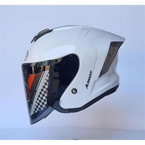 jual helm js armor solid sni bisa cod helm half face dewasa pria wanita