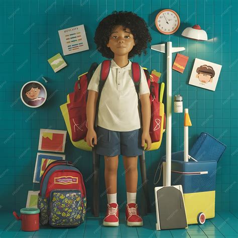 A Poster For The Welcome Back To School 3d Render Photo Poster