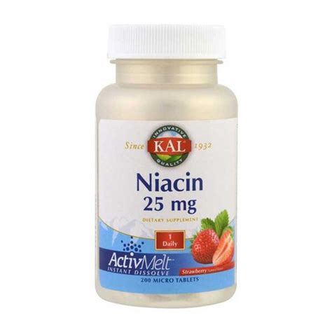 Niacin B3 25mg 200 tableta Kal - Bio oaza zdravlja