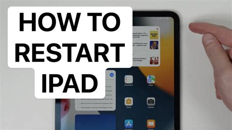 How To Restart Ipad Reboot Hard Restart Reset Apple Ipad Youtube