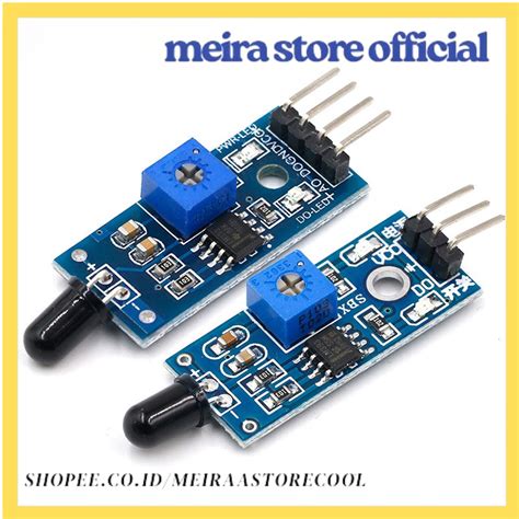 Jual Ir Flame Detection Sensor Module Fire Detector Infrared Receiver Module For Arduino Diy Kit