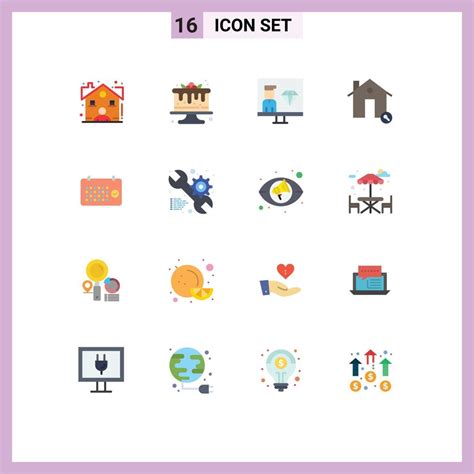 Set Of 16 Commercial Flat Colors Pack For Real Find Coding Estate Programming Editable Pack Of