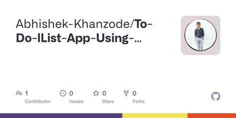 Github Abhishek Khanzodeto Do Llist App Using Html Css And Js
