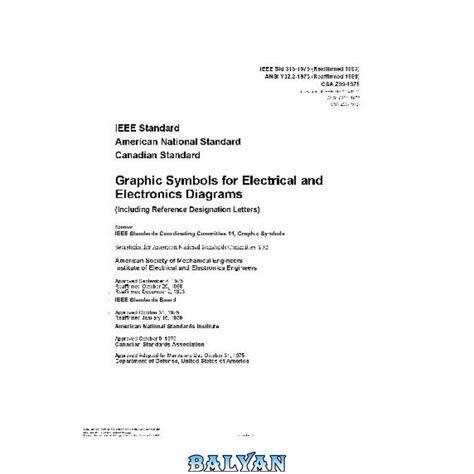 دانلود کتاب 315 1975 R1993 Ieee Graphic Symbols For Electrical And Electronic Diagrams