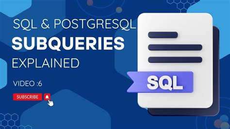 Assembling Queries With Subqueries In Sql And Postgresql Youtube