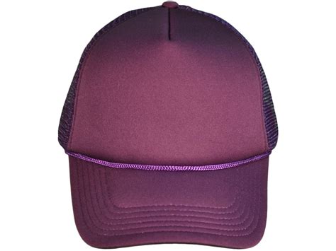 Wholesale Mid Profile Polyester Foam Front Mesh Back Trucker Hats
