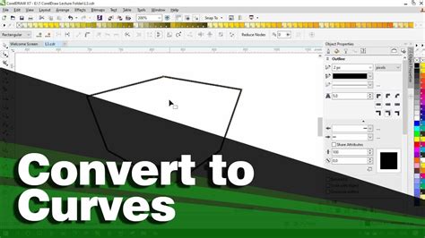 convert to curves tool coreldraw youtube