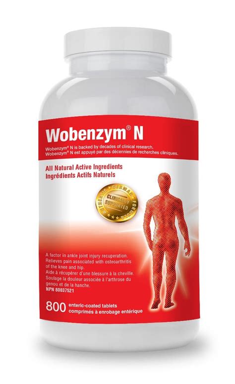 Wobenzym N 800 Enteric Coated Tablets Bodycrafters