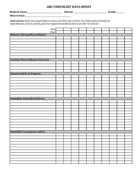 10 Behavior Data Collection Sheets Ideas Data Collection Sheets Data