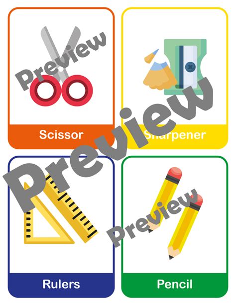 Classroom Objects Flashcards Interactive Flashcards For Back To