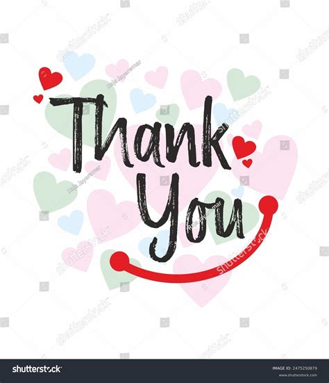 Thank You Poster Vector Image Stock Illustration 2475250879 Shutterstock