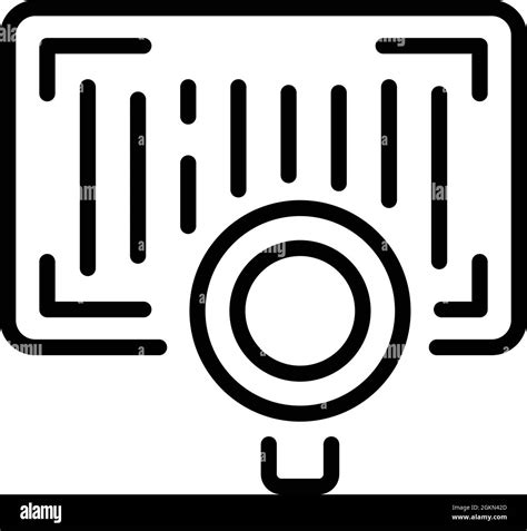Sale Qr Code Icon Outline Vector Scan Bar Label Scanner Stock Vector
