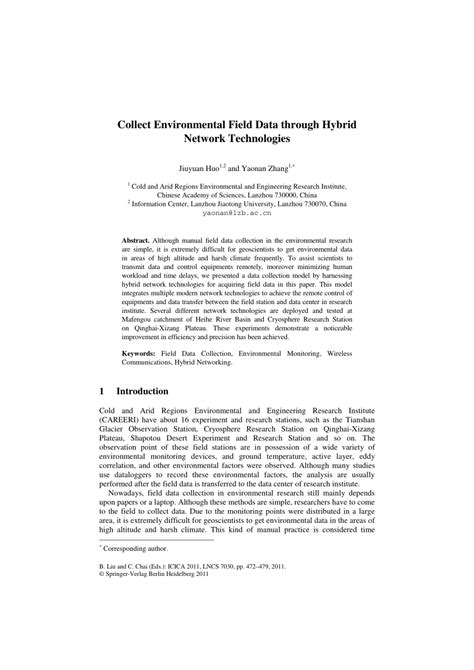 Pdf Collect Environmental Field Data Through Hybrid Network Technologies