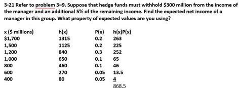 Solved Refer To Problem 321 Find The Variance And The