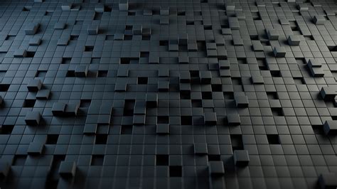 Digital Art Monochrome Cobblestone Wall Symmetry Pattern Texture