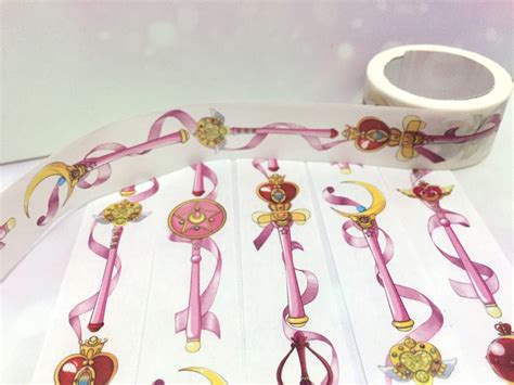 Magical Girl Wand Washi Tape Anime Girl Wand Sailor Moon Stick Etsy