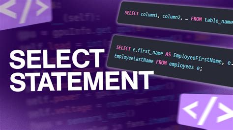 How To Write A Basic Sql Select Statement Structured Analytic