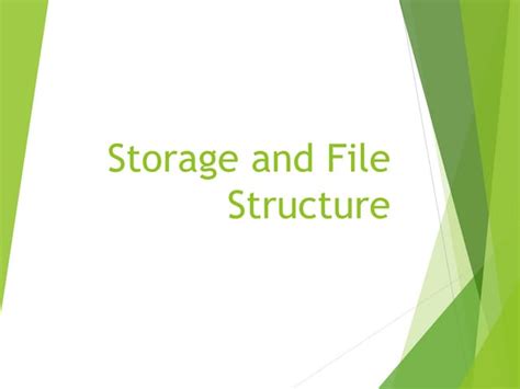 File Structure In Dbms Ppt