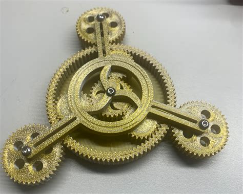 Planetary Gear Spinner Fidget Toy 4 Screw Version Remixed By Spina