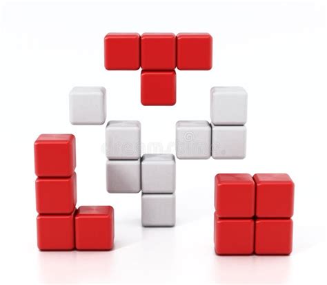 Square Blocks Forming Cube Stock Illustrations Square Blocks Forming Cube Stock