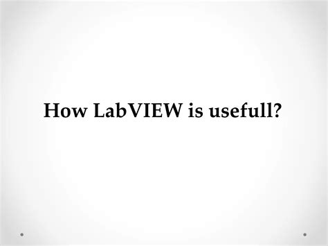 Labview Basics Pptx Programming Languages Computing