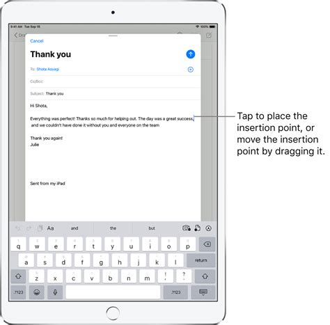 Select And Edit Text On IPad Apple Support