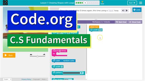 Drawing Shapes With Loops Part 5 Course D Tutorial With Answer Youtube