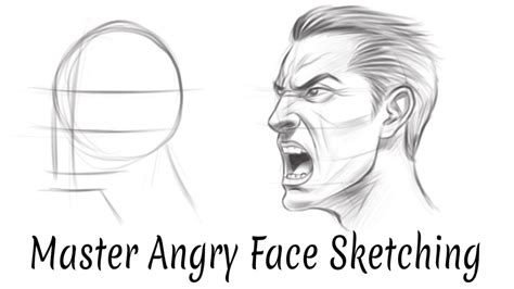 Enraged Face Drawing