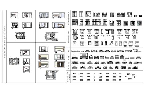 Bedside Table Elevation Cad Block Kaley Furniture