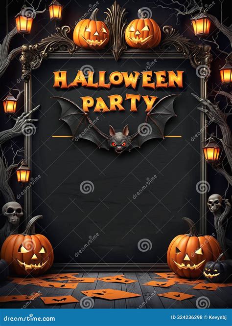 Halloween Party Invitation Backgrounds