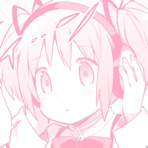 Madoka Kaname ੈ ‧₊˚ In 2024 Soft Pink Theme Modoka Magica Cute Icons