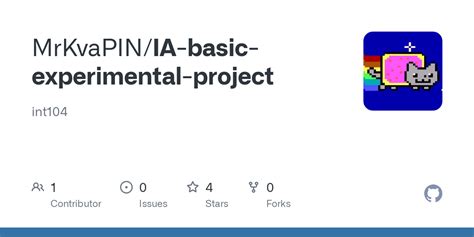 Github Mrkvapin Ia Basic Experimental Project Int104