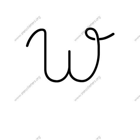 Cute Girly Cursive Uppercase And Lowercase Letter Stencils A Z 14 Inch Up To 36 Inch Printable