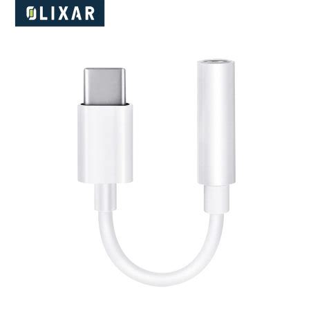 Olixar Google Pixel 6 USB C To 3 5mm Adapter White