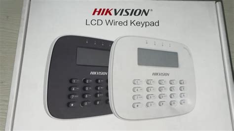 Hikvision Wired Lcd Keypad Hikvision Product Alarm Panel Accessories Youtube