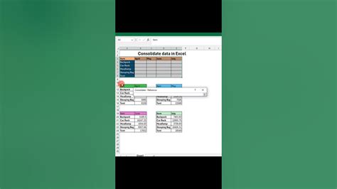 Consolidate Data In Excel 😱😱🔥🔥😱 Excel Exceltips Shortvideos Shorts Viralvideo Reels India