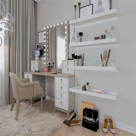 Зона косметического стола Camere Da Letto Beige Idee Per Decorare La Casa Idee
