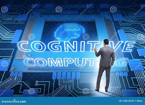 Cognitive Computing Concept As Future Technology With Businessma Stock Image Image Of